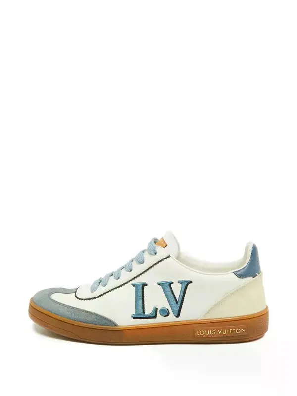 LOUIS VUITTON Embroidered Low-top Sneakers - White