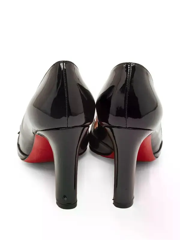 CHRISTIAN LOUBOUTIN Slip-on Patent Leather Heeled Pumps