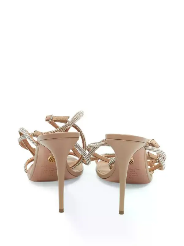 AQUAZZURA Moondust Crystal-embellished Sandals