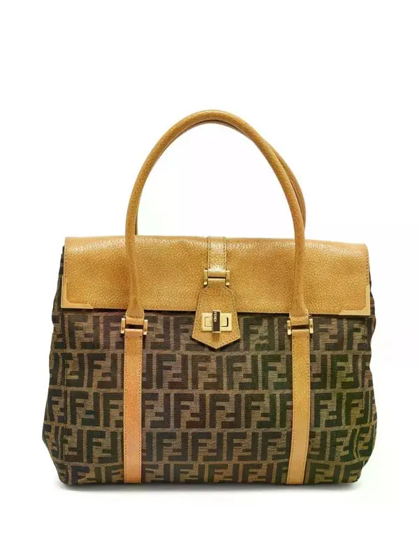 Fendi 2011 Linda Zucca Satchel Bag - Neutrals