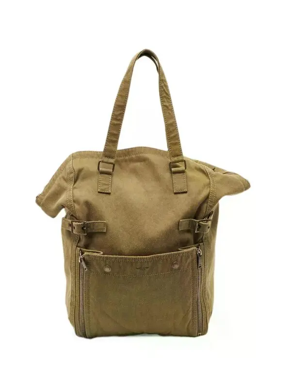 Saint Laurent 2006 Downtown Buckle-detail Tote Bag
