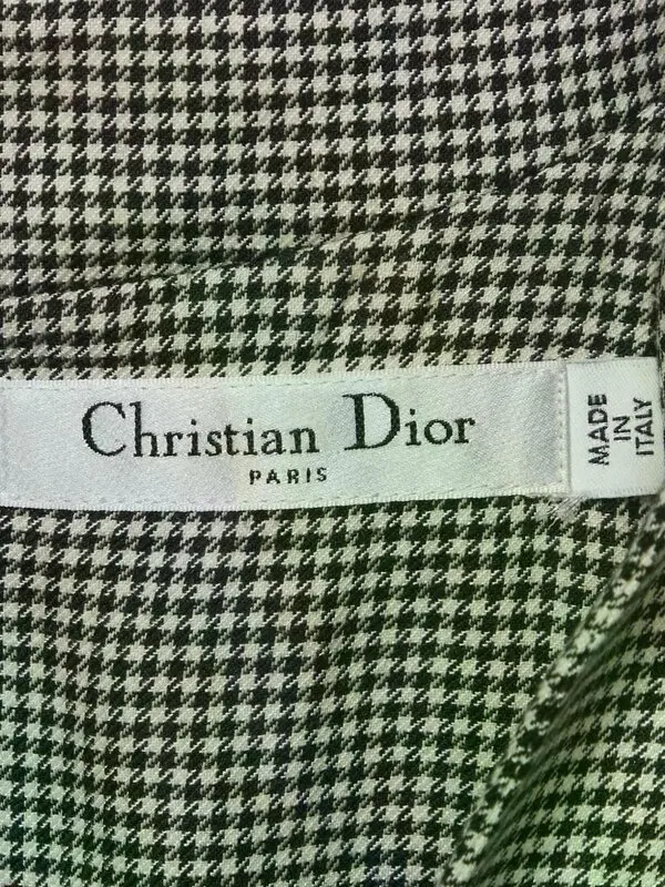 Dior Houndstooth-print Midi Dress
