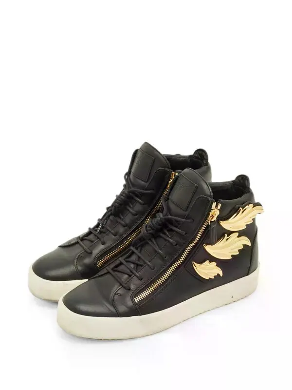 GIUSEPPE ZANOTTI Wings-plaque Sneakers