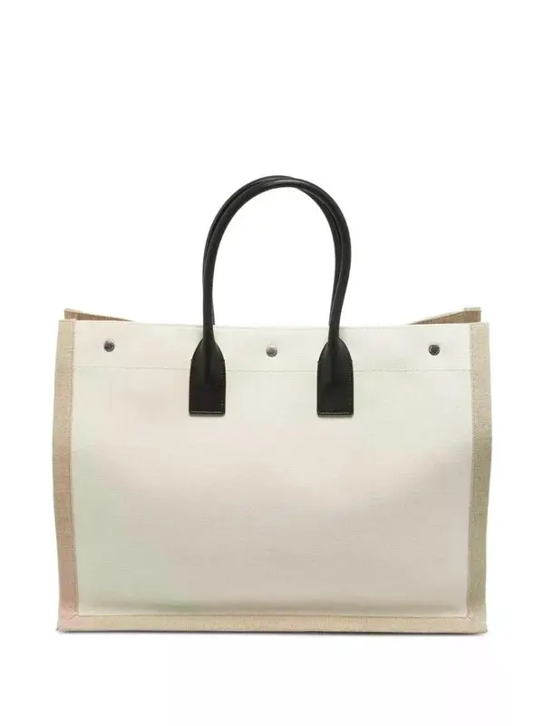 Saint Laurent Rive Gauche Canvas Tote Bag