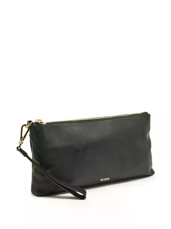 Tumi Savannah Leather Wristlet Clutch