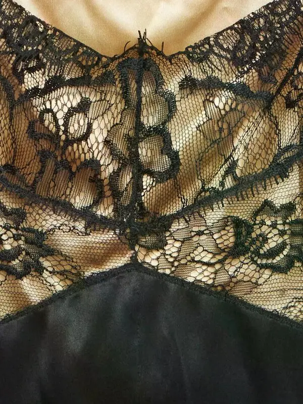 Dolce & Gabbana Lace-panel Satin Midi Dress