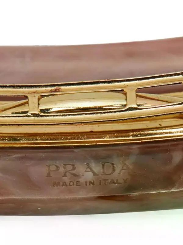Prada Marbled Crystal-embellished Hair Clip