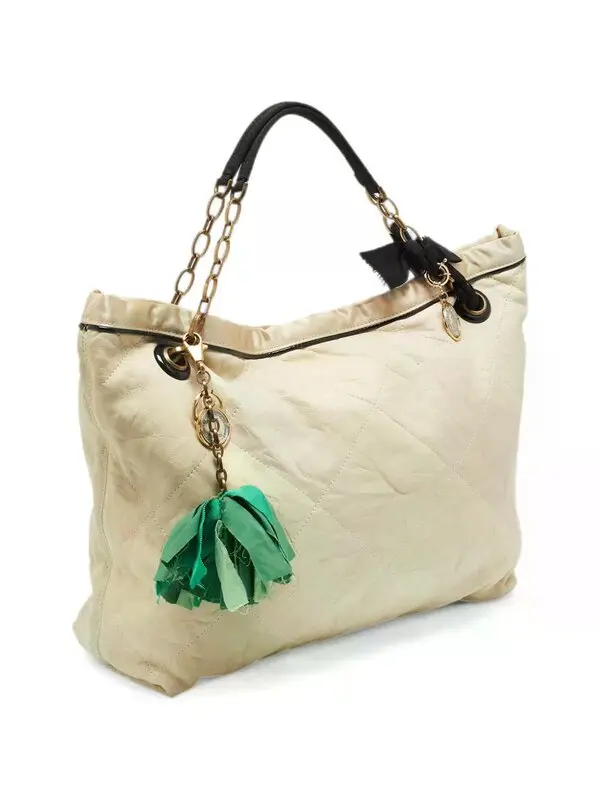 LANVIN Amalia Cabas Quilted Tote Bag - Neutrals