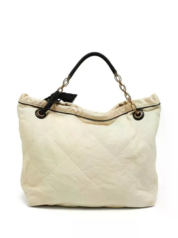 LANVIN Amalia Cabas Quilted Tote Bag