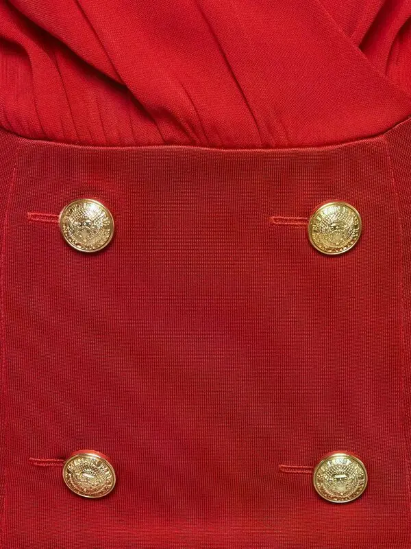 Balmain Double-breasted Mini Dress