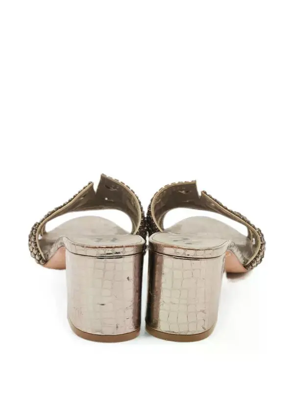 GINA Loren Crystal-embellished Sandals