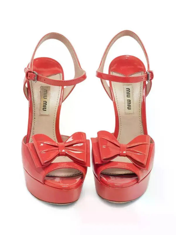 Miu Miu Bow-detail Platform Sandals