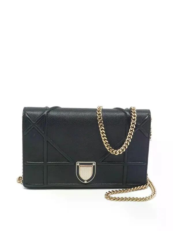 Dior 2016 Diorama Wallet Cross Body Bag - Black