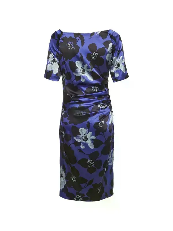 Etro Midi Floral-print Ruched Dress