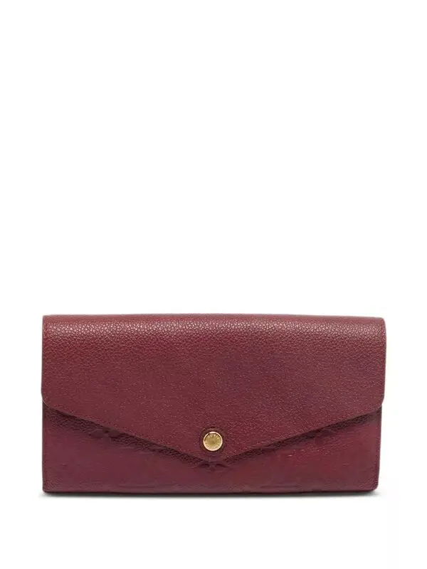 LOUIS VUITTON Sarah Monogram Empreinte Wallet - Red