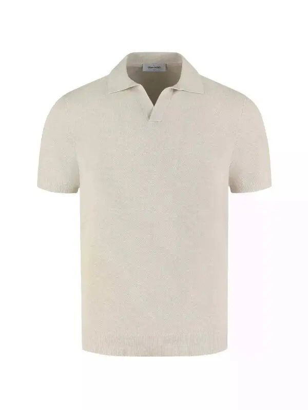 GRAN SASSO Shortsleeved Polo Shirt - Neutrals