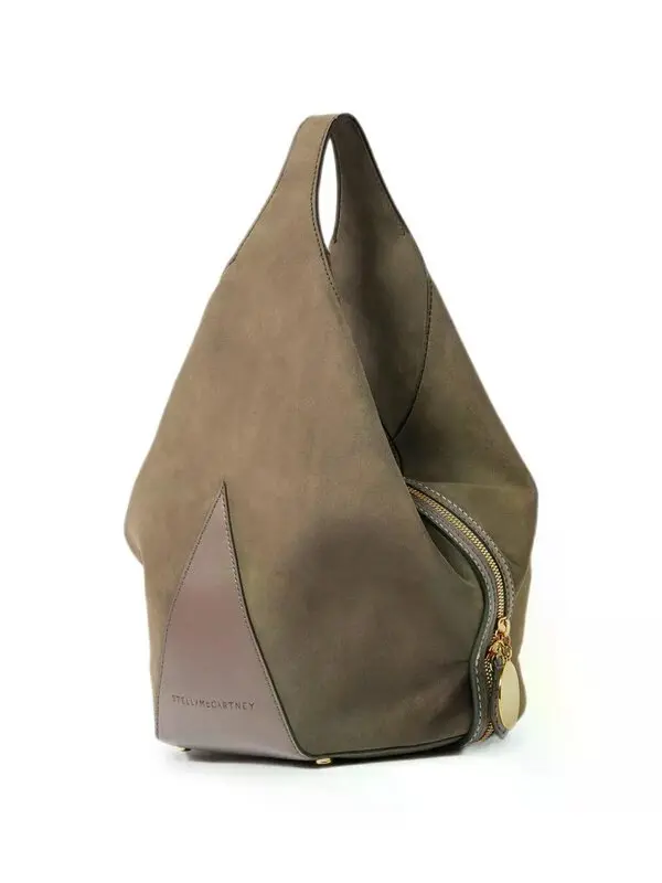 Stella McCartney Logo-debossed Triangular-panel Shoulder Bag