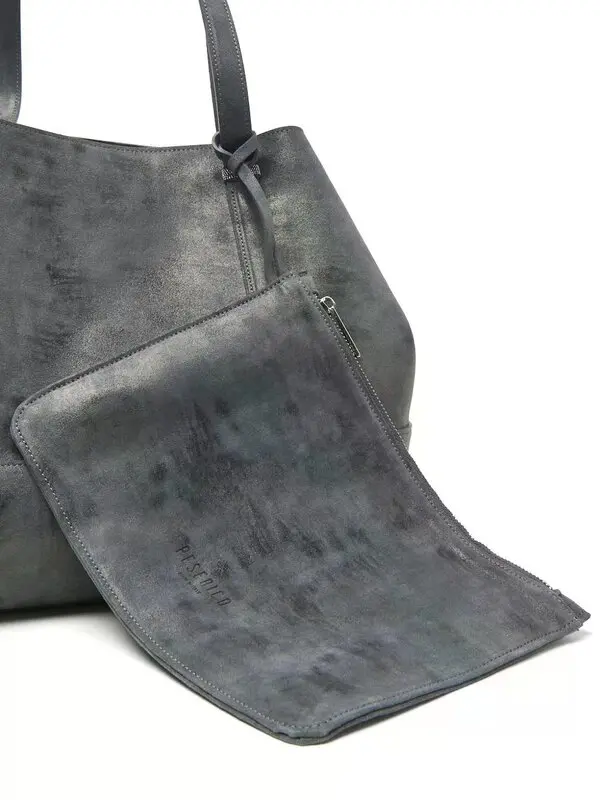Peserico Beaded-trim Calf Suede Tote Bag