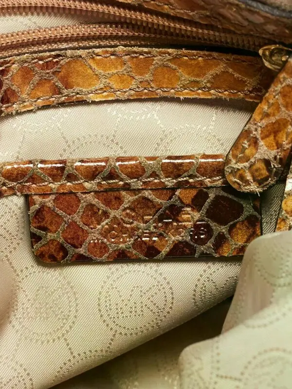 Michael Kors Lillie Python-effect Tote Bag
