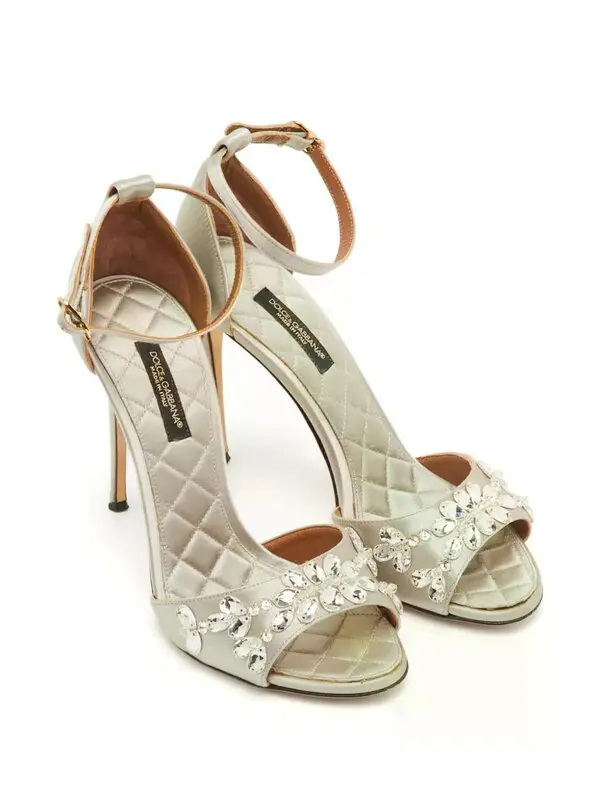 Dolce & Gabbana Crystal-embellished Ankle-strap Sandals