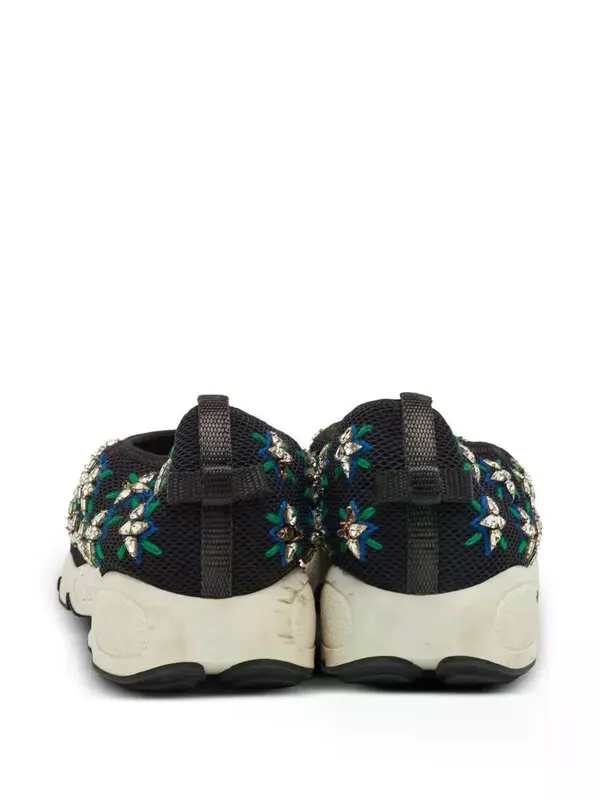 Dior Fusion Crystal-embellished Sneakers - Black