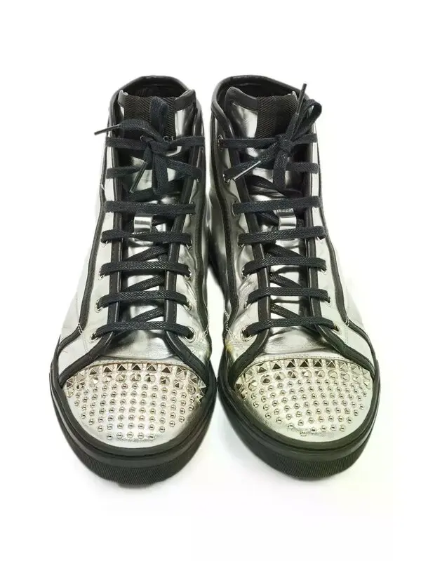 Gucci Stud-embellished Leather Sneakers