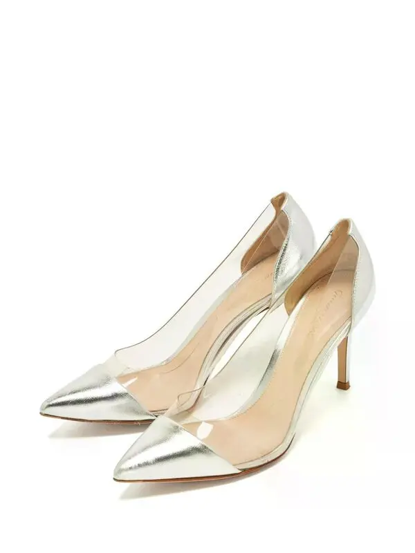 GIANVITO ROSSI Plexi Pointed-toe Pumps