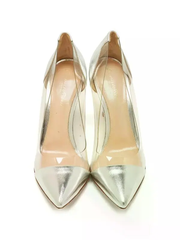 GIANVITO ROSSI Plexi Pointed-toe Pumps