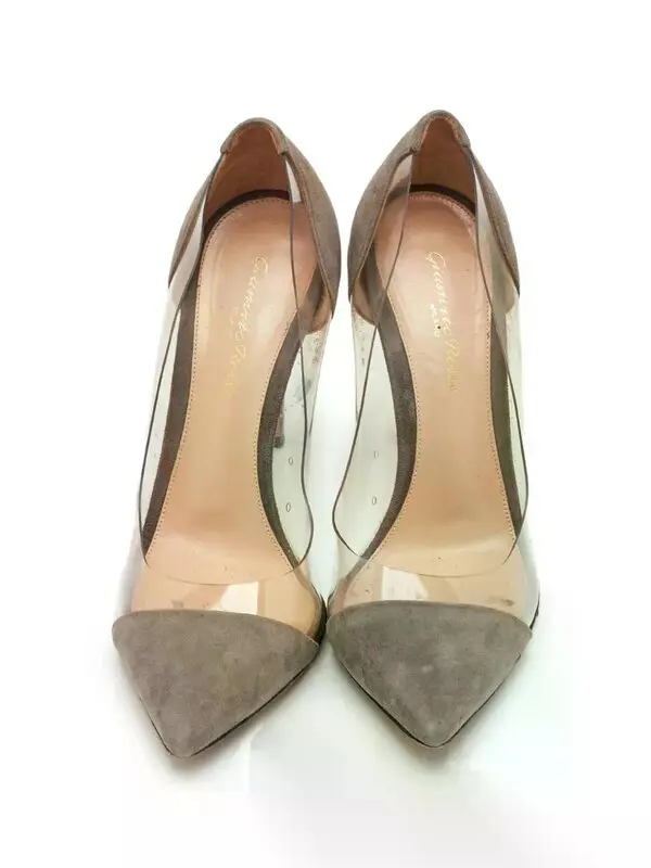 GIANVITO ROSSI Plexi Pointed-toe Pumps