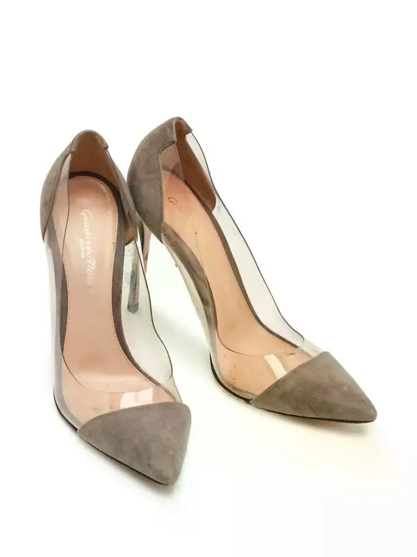 GIANVITO ROSSI Plexi Pointed-toe Pumps