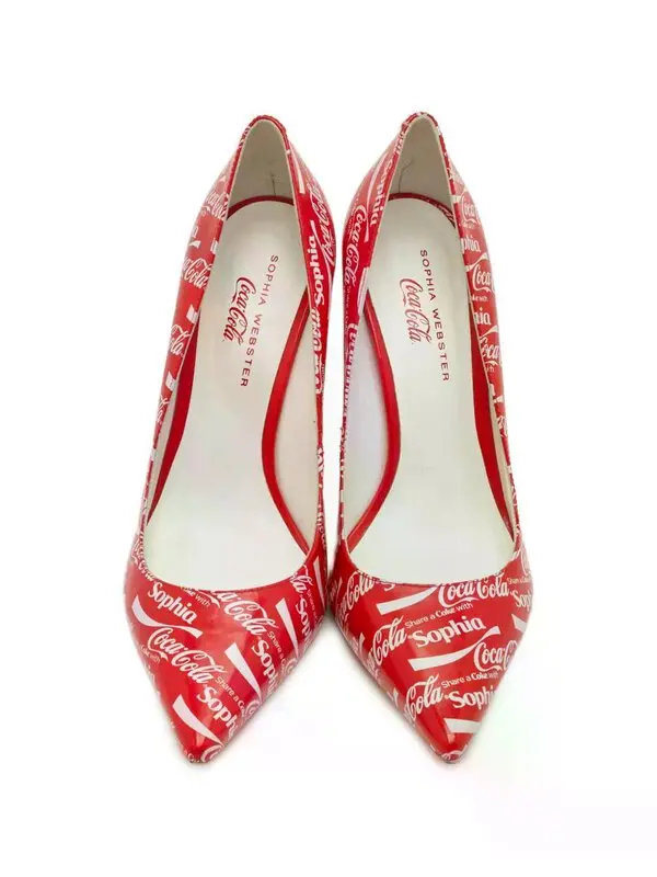 SOPHIA WEBSTER X Coca-cola Pointed-toe Pumps