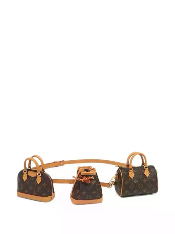 LOUIS VUITTON Mini Trio Icones Monogram Canvas Cross Body Bag - Brown