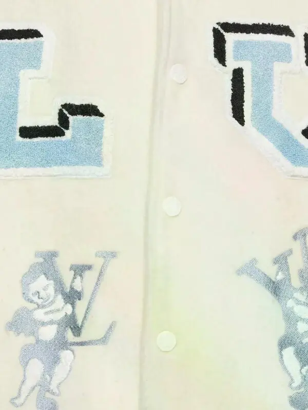 LOUIS VUITTON X Bugs Bunny Button-down Wool Varsity Jacket