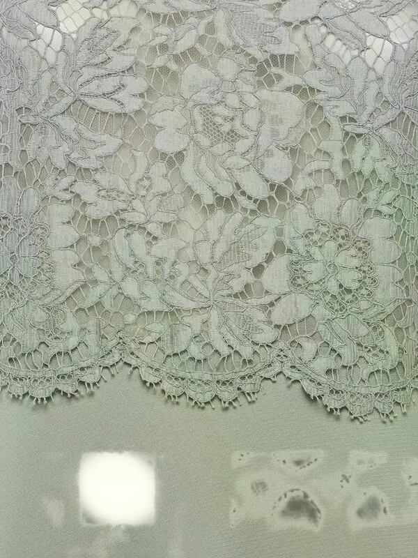Valentino Garavani Lace-overlay Wool Midi Dress