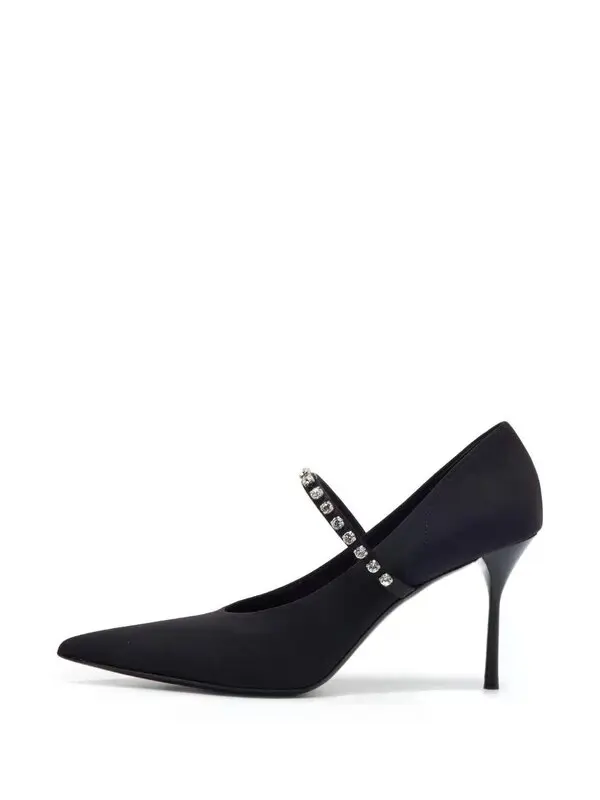 Miu Miu Crystal-embellished Pumps - Black