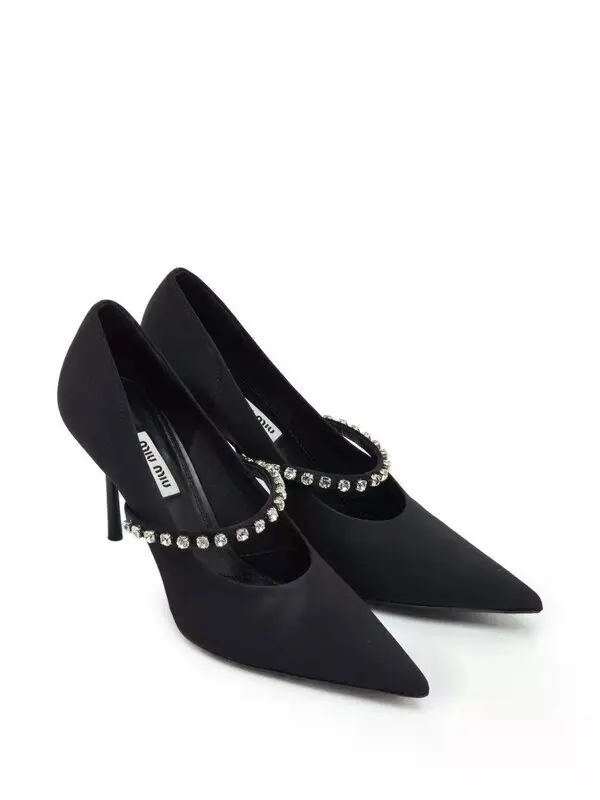 Miu Miu Crystal-embellished Pumps