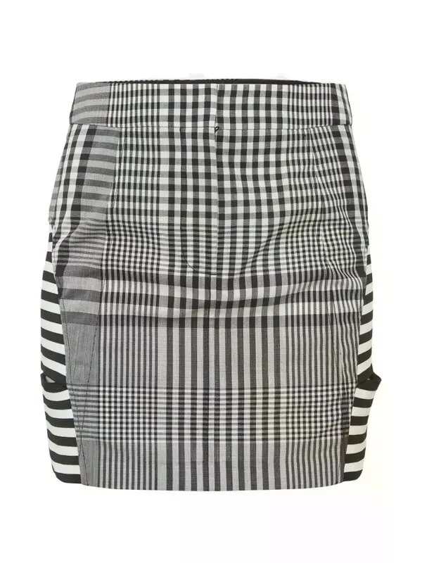 Burberry Check-print Mini Skirt - Black