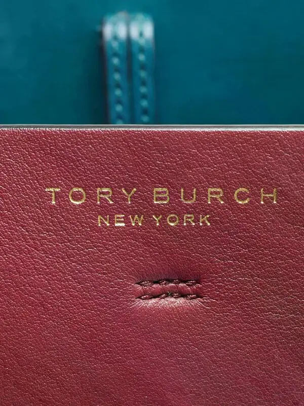 Tory Burch Block-t Leather Tote Bag