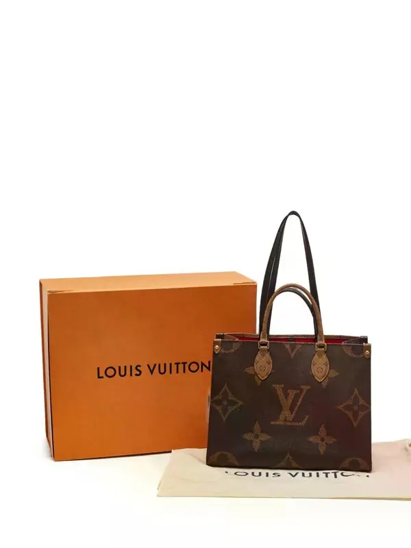 LOUIS VUITTON Reverse Giant Monogram Tote Bag - Brown