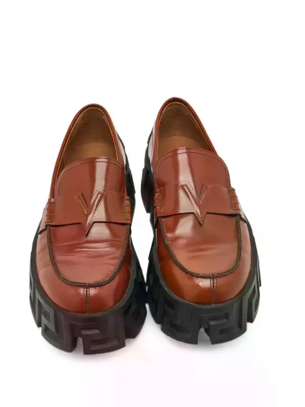 Versace Greca Platform Loafers