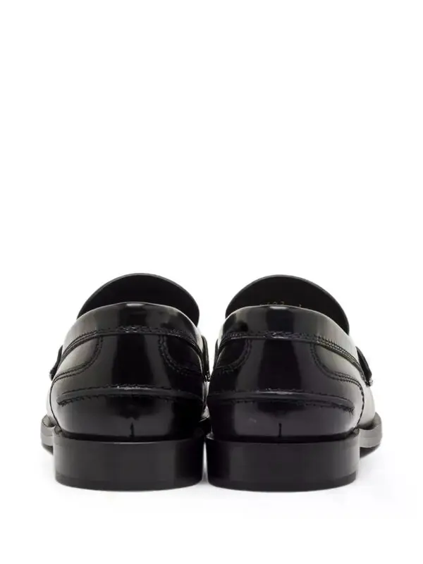 Fendi Logo-embossed Brushed Loafers