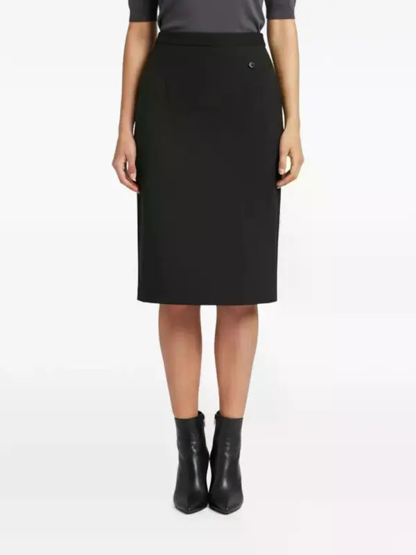 Max Mara Midi Russi Skirt - Black