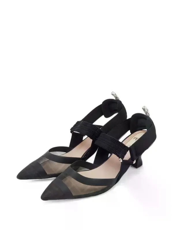 Fendi Colibri Zucca Mesh Pumps