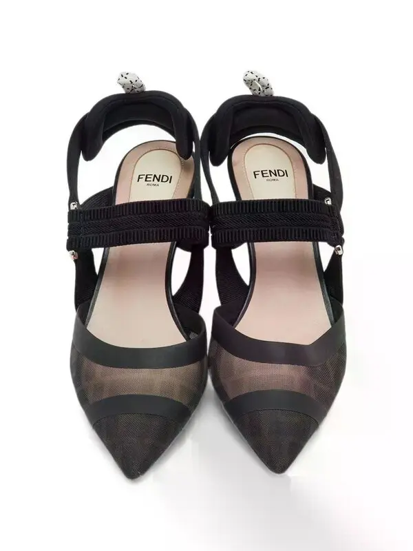 Fendi Colibri Zucca Mesh Pumps