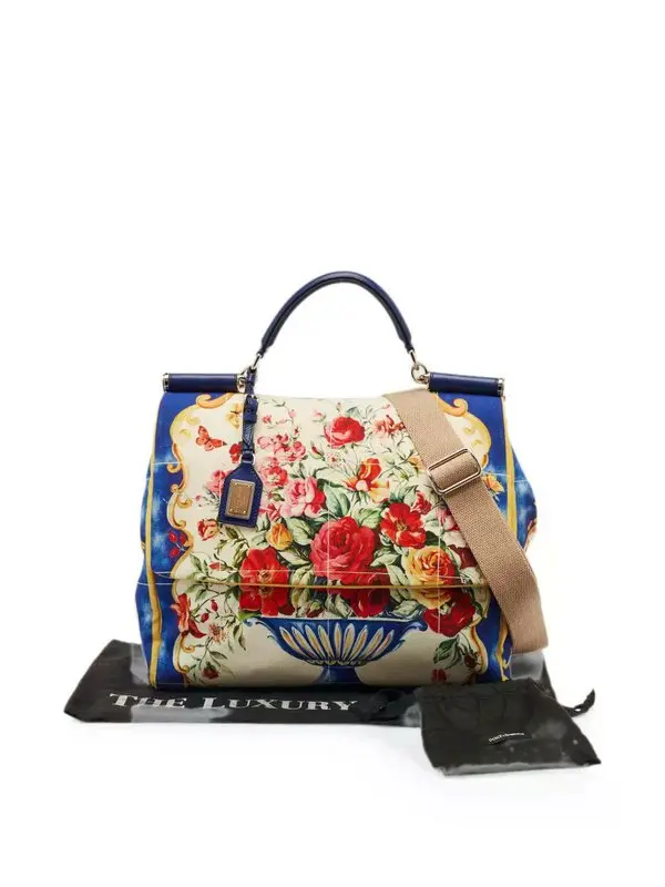 Dolce & Gabbana Miss Sicily Floral Tote Bag