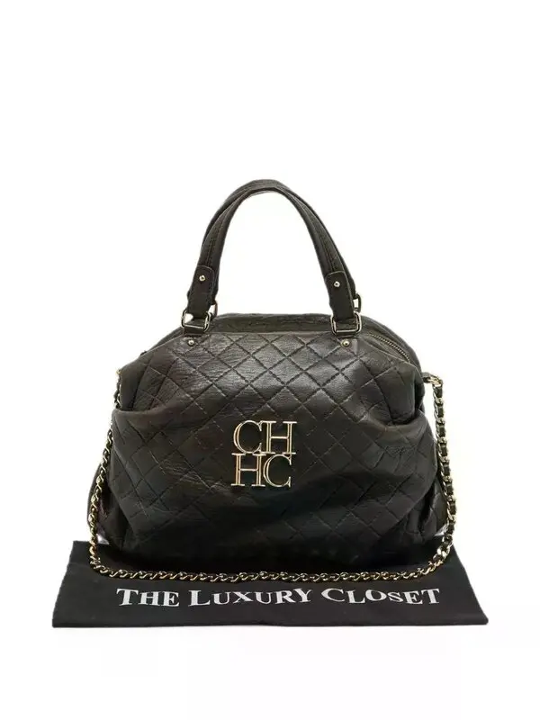 Carolina Herrera Quilted Chain-link Tote Bag
