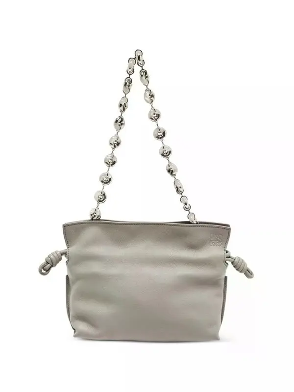 Loewe Flamenco Knotted Shoulder Bag - Grey