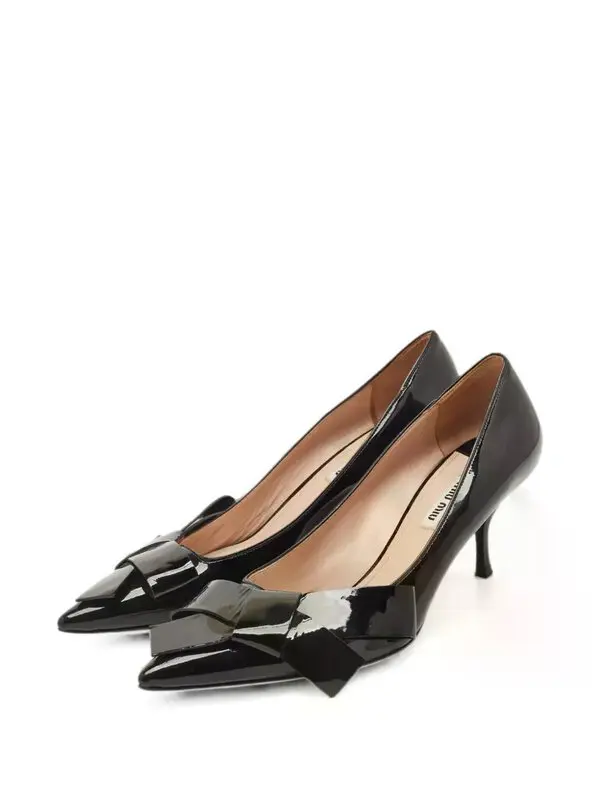 Miu Miu Bow-detail Pointed-toe Pumps