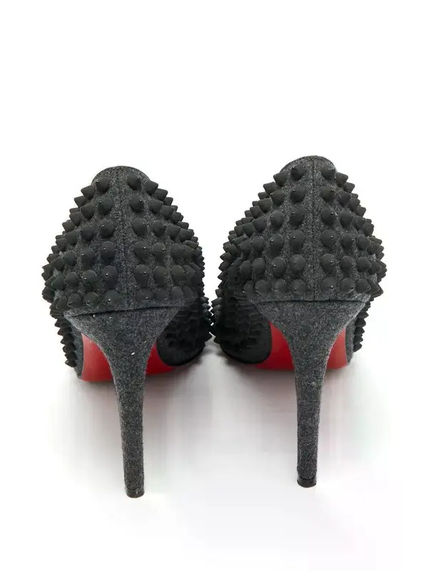 CHRISTIAN LOUBOUTIN Pigalle Spikes Wool Heeled Pumps