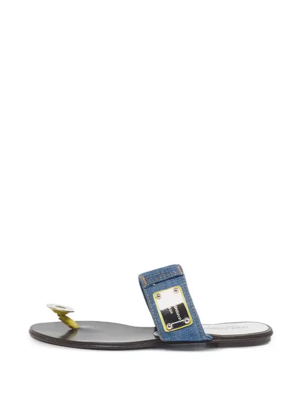 Dolce & Gabbana Denim Thong Sandals